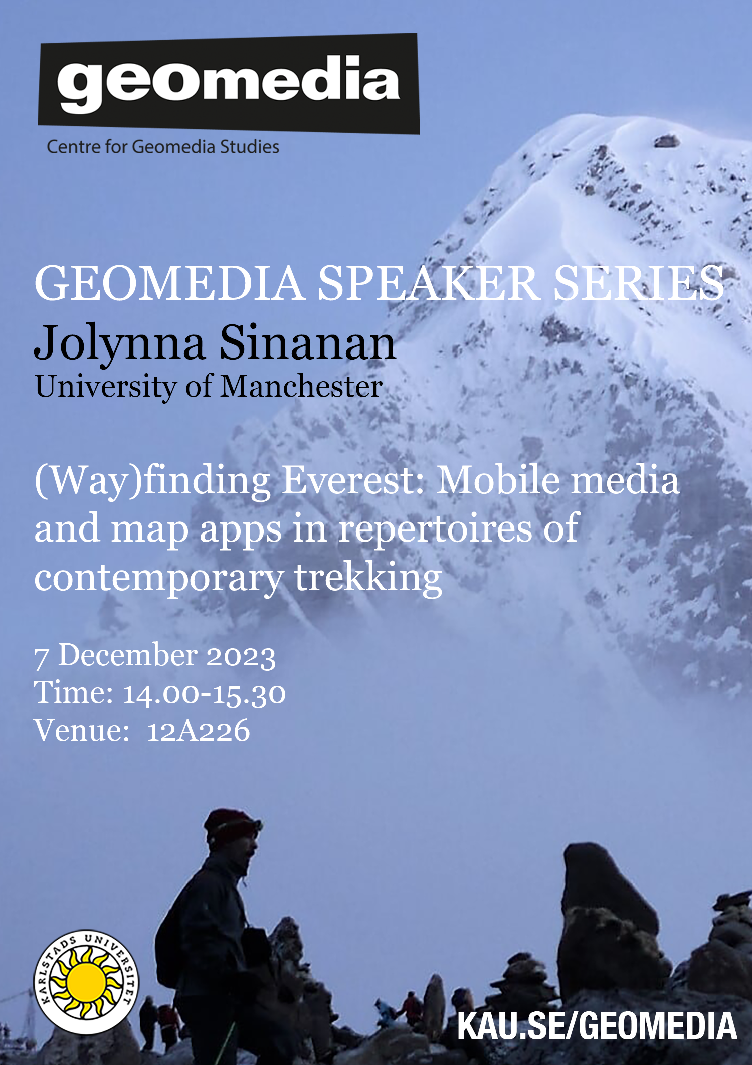 Geomedia Speaker Series - Jolynna Sinanan | Karlstad University