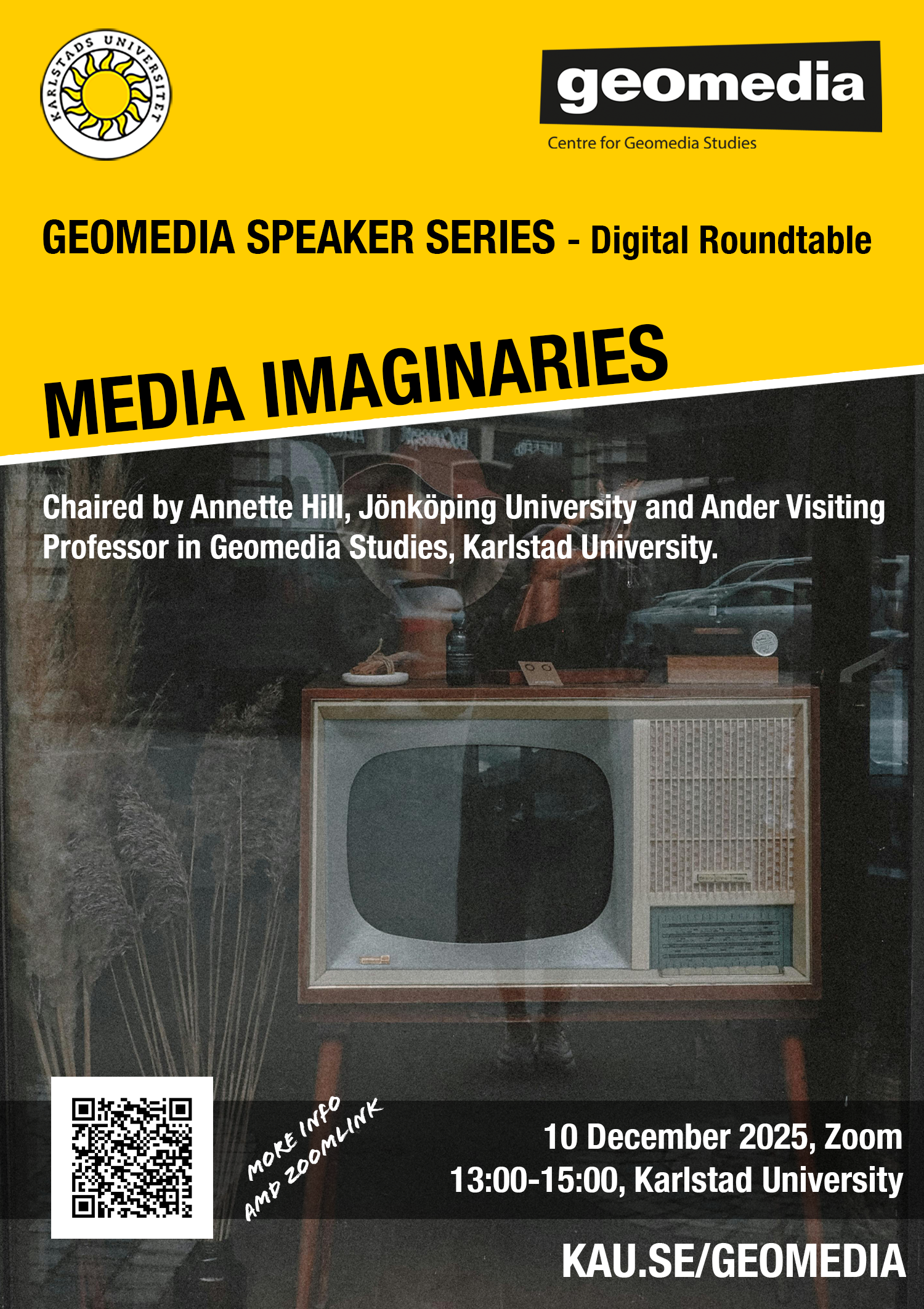 Geomedia Speaker Series - Media Imaginaries | Karlstad University