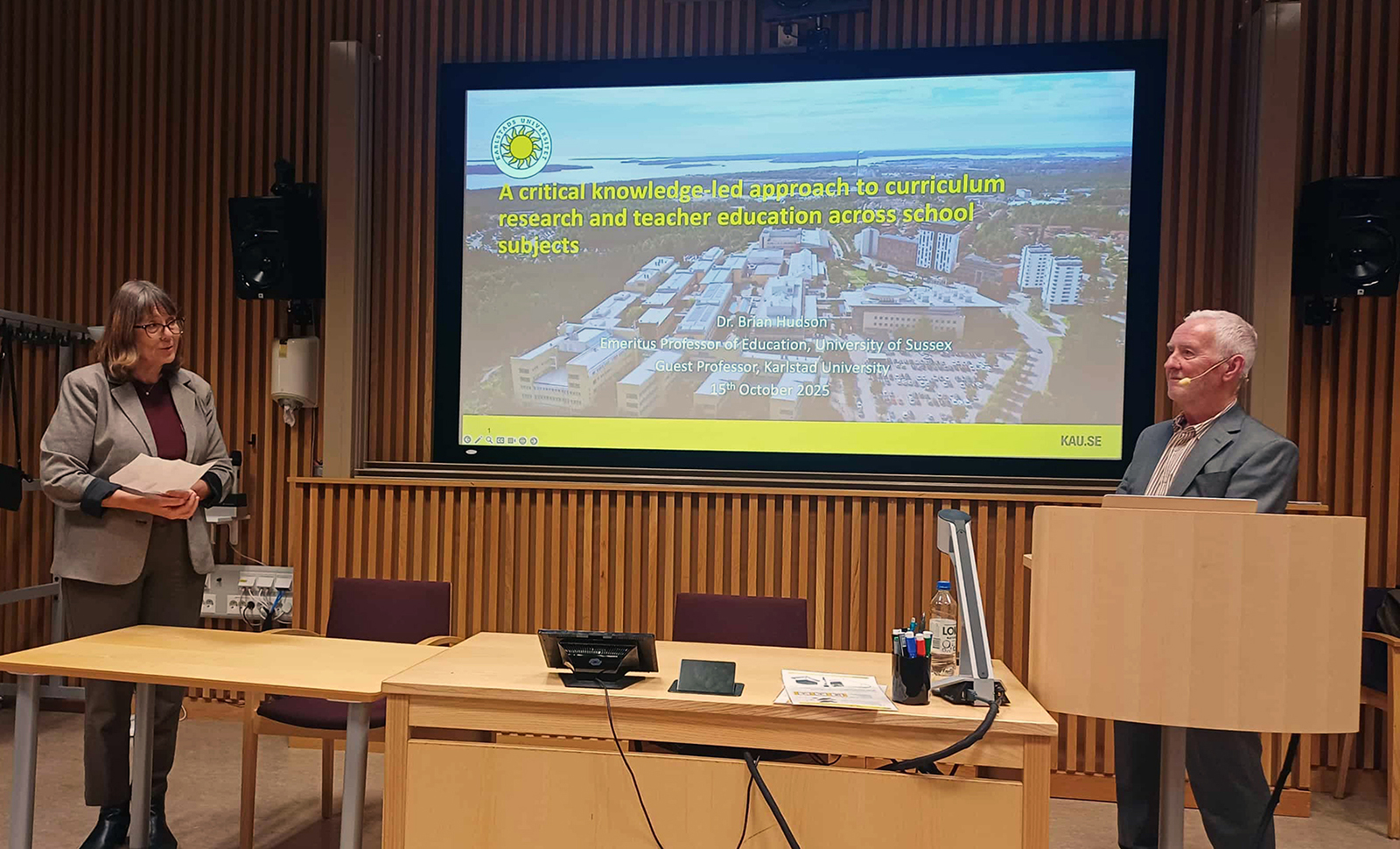 Hedersdoktor Brian Hudson föreläste om kunskapsbaserad lärarutbildning ...