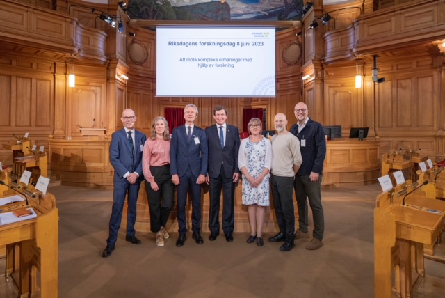 Johan Quist presented participated at the Riksdag's annual Research Day ...
